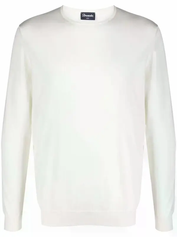 DRUMOHR Crew-neck Cotton Jumper - Neutrals