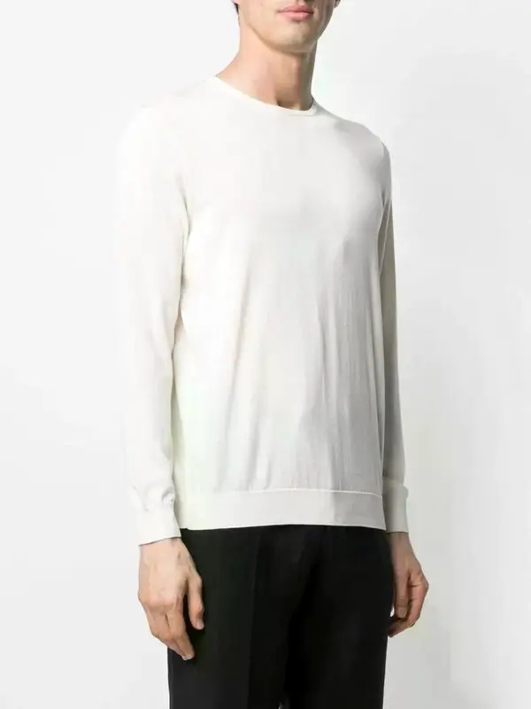 DRUMOHR Crew-neck Cotton Jumper - Neutrals
