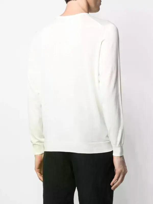 DRUMOHR Crew-neck Cotton Jumper - Neutrals