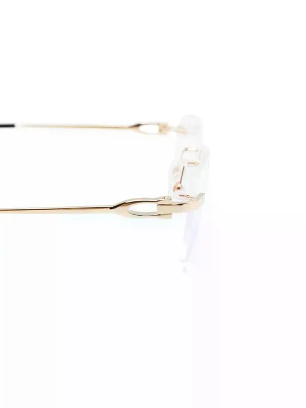 Cartier Rectangle-frame Glasses - Gold
