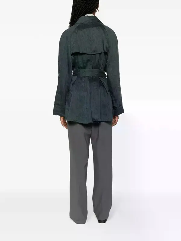 FAY Double-breasted Coat With Lobster Claw Detail