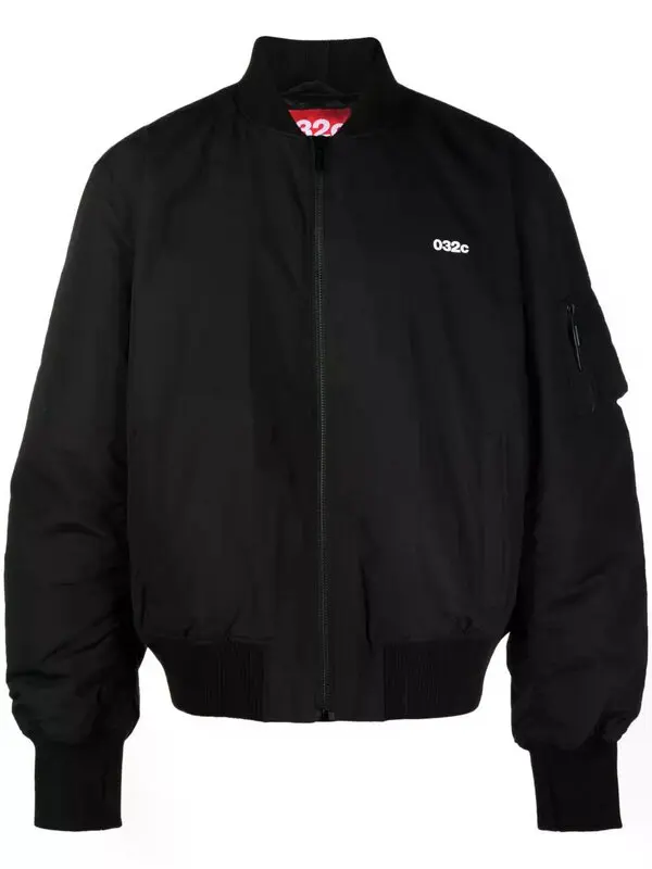 032C Logo-print Zip-up Bomber Jacket
