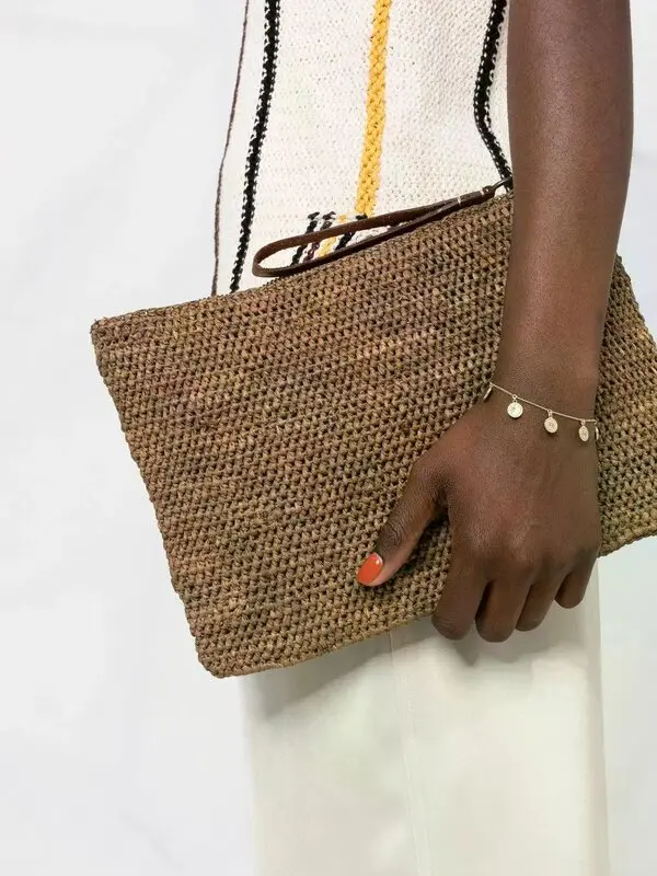IBELIV Zipped Clutch - Brown