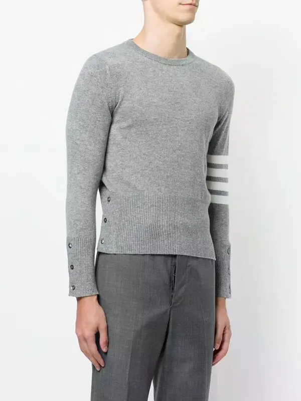 Thom Browne 4-bar Short Cashmere Pullover