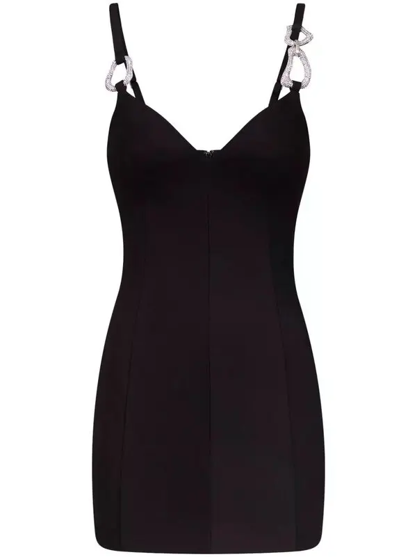 AREA Crystal-link Minidress
