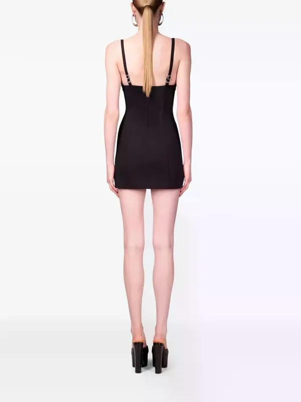 AREA Crystal-link Minidress