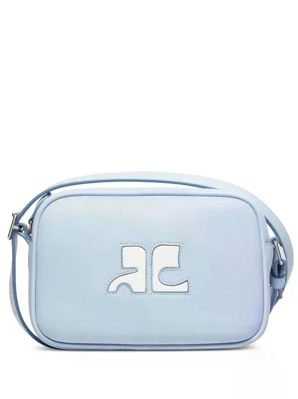 COURREGES Reedition Leather Camera Bag - Blue