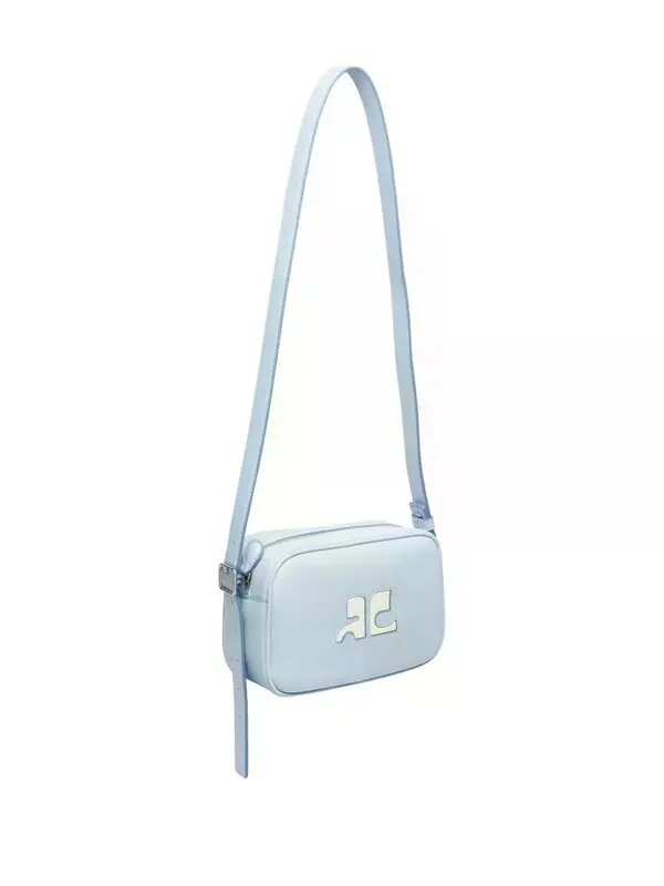 COURREGES Reedition Leather Camera Bag - Blue