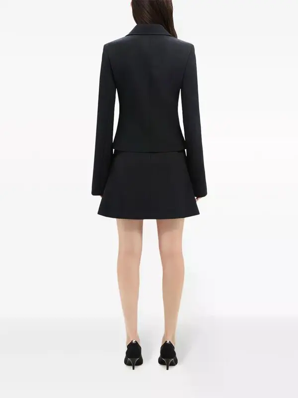 COURREGES Logo-embroidered Zip-fastening Twill Jacket