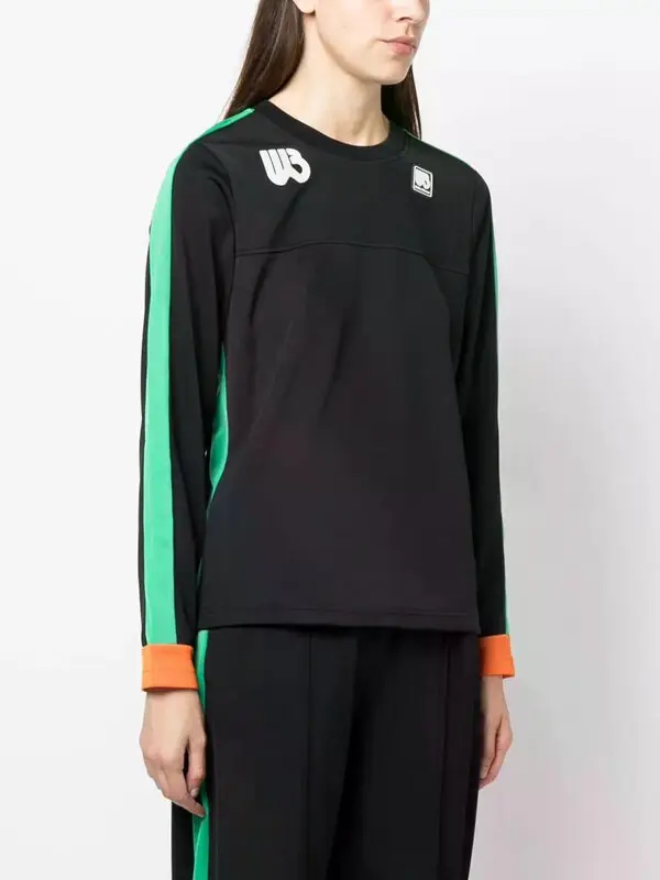 WALES BONNER Logo-patch Organic-cotton Sweatshirt