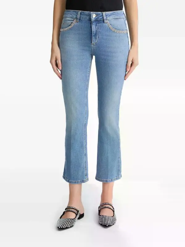 Liu Jo Cropped Bootcut Jeans