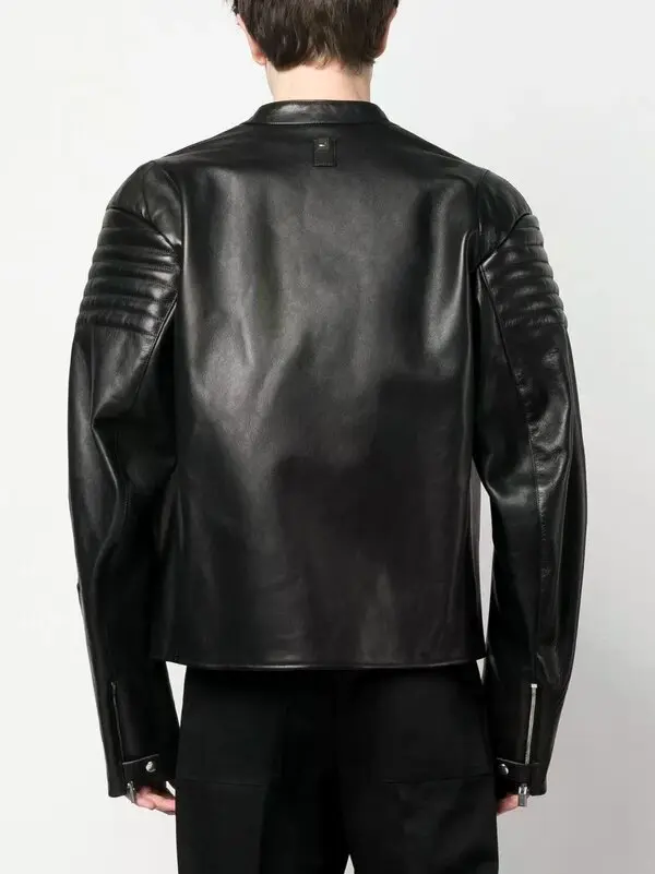1017 Alyx 9sm Logo-embossed Leather Jacket