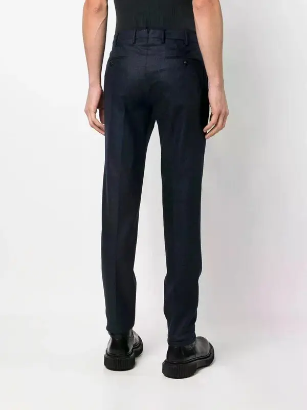 Incotex Mid-rise Straight-leg Trousers - Blue