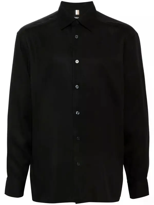 BOSS Long Sleeve Cotton Shirt