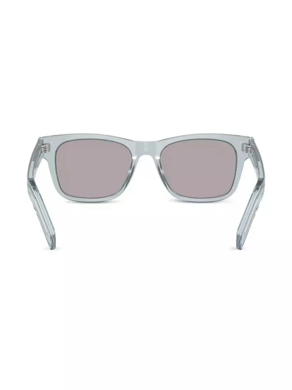 Prada Logo-engraved Square-frame Sunglasses - Neutrals