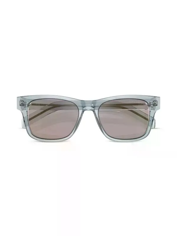 Prada Logo-engraved Square-frame Sunglasses - Neutrals
