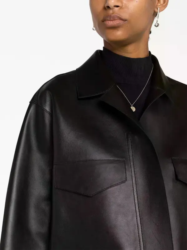 TOTEME Leather Army Jacket