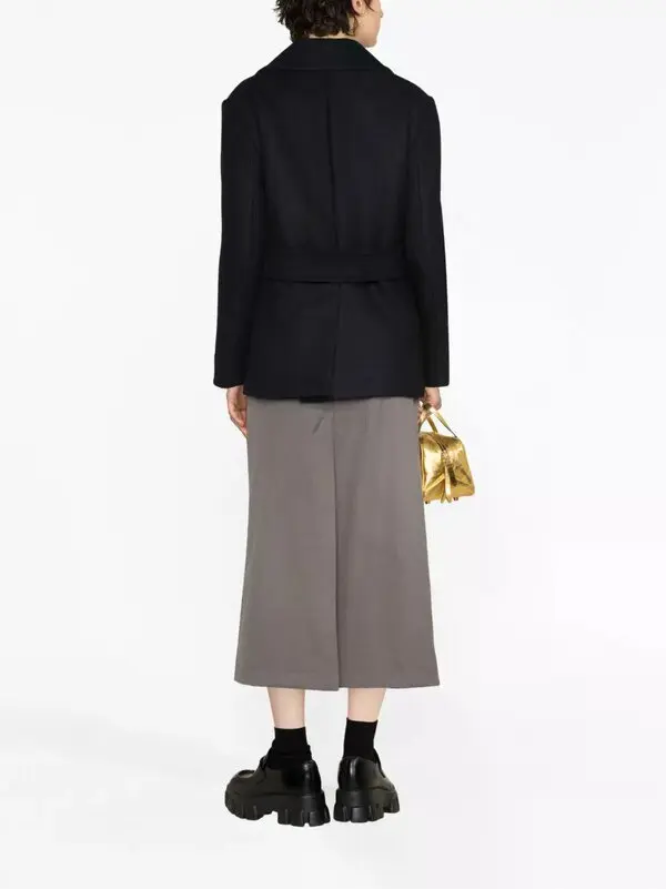 Prada Double-breasted Virgin Wool Jacket