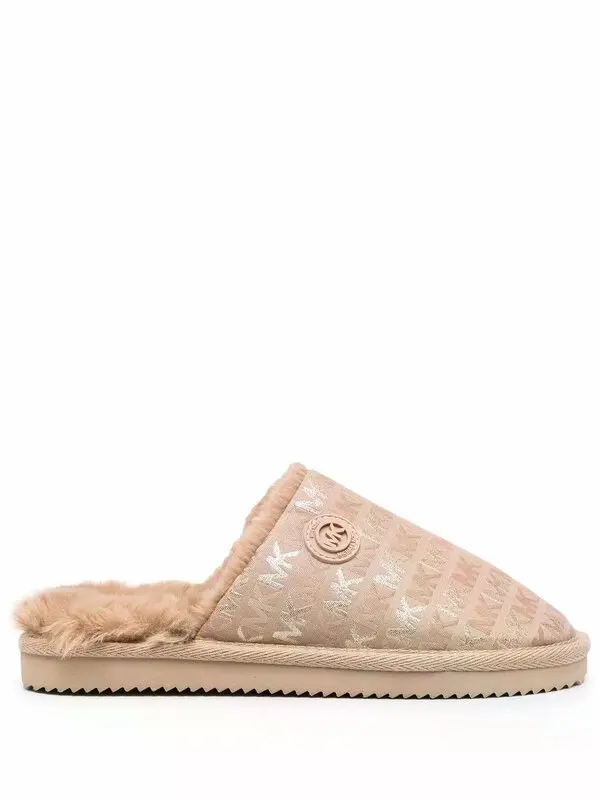 Michael Kors Janis Monogram-print Slippers
