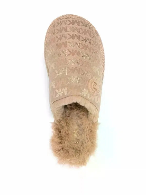 Michael Kors Janis Monogram-print Slippers