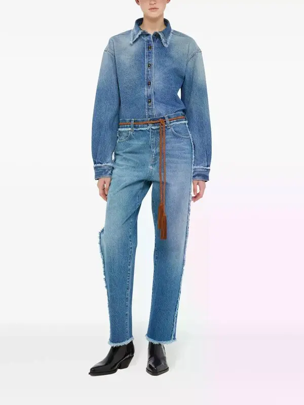 Alanui Fringed Straight Jeans