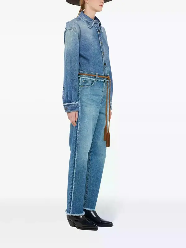Alanui Fringed Straight Jeans