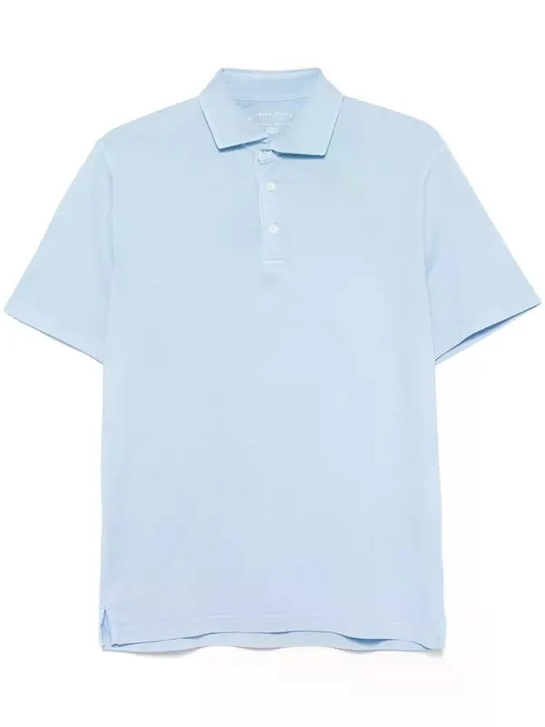 Fedeli Jersey Polo Shirt - Blue