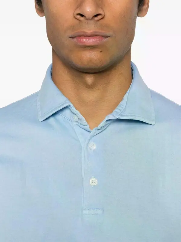 Fedeli Jersey Polo Shirt - Blue