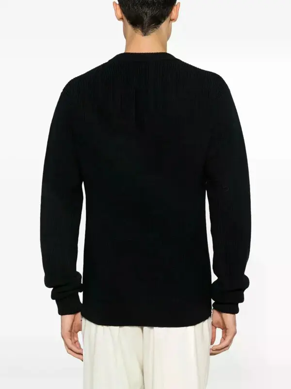 JIL SANDER Side Zip Detail Wool Jumper