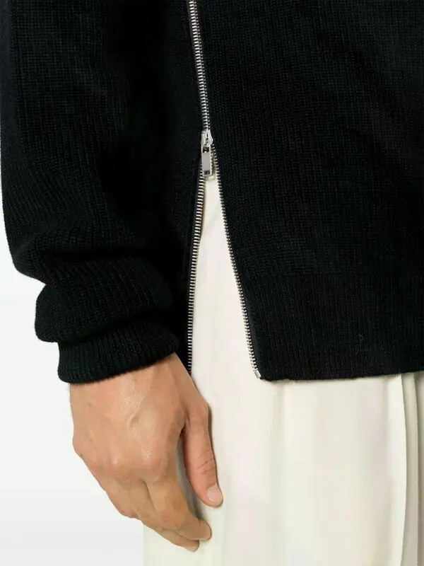 JIL SANDER Side Zip Detail Wool Jumper
