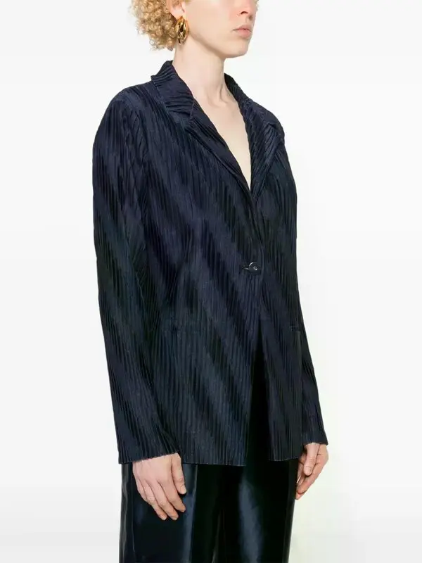 Giorgio Armani Plissé-effect Blazer