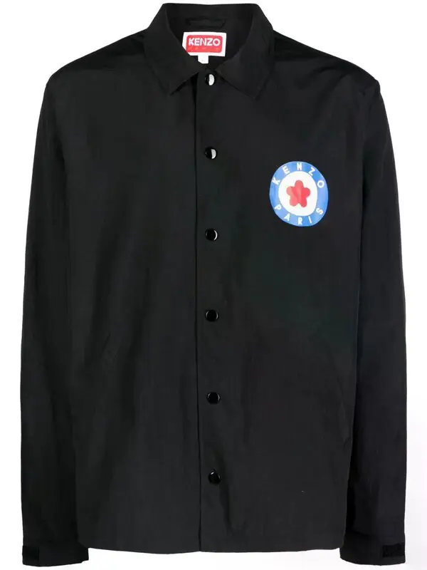 Kenzo Logo-stamp Shirt Jacket