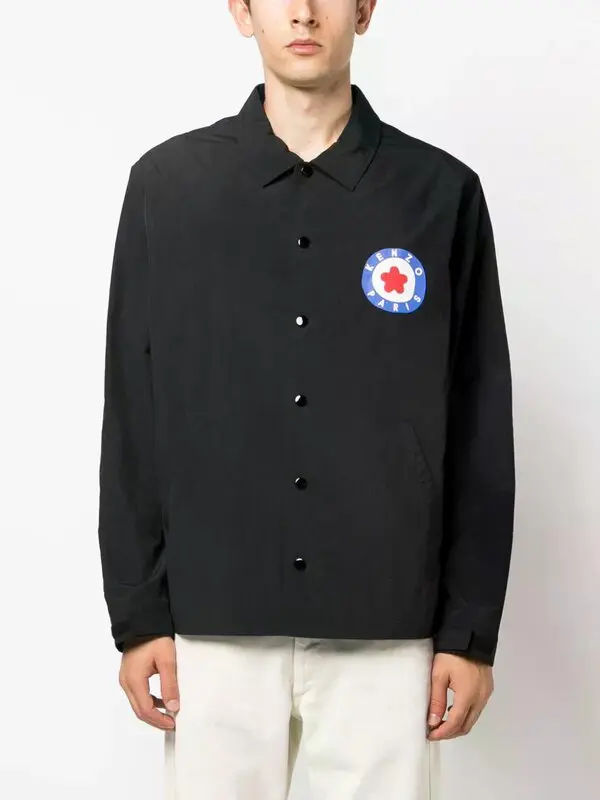Kenzo Logo-stamp Shirt Jacket