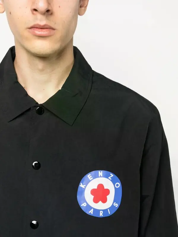 Kenzo Logo-stamp Shirt Jacket
