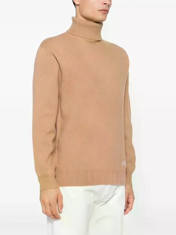 A.p.c. Virgin Wool Roll Neck Sweater - Neutrals