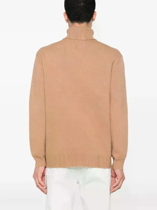 A.p.c. Virgin Wool Roll Neck Sweater - Neutrals
