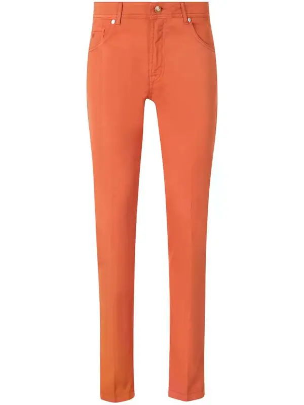 Marco Pescarolo Slim-cut Trousers - Red