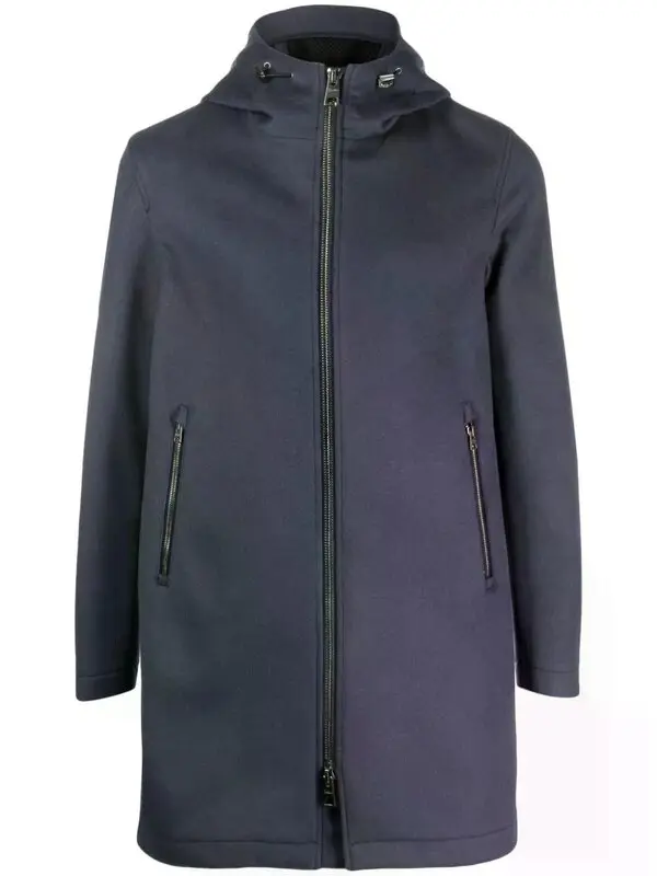 Herno Zip-up Hooded Coat