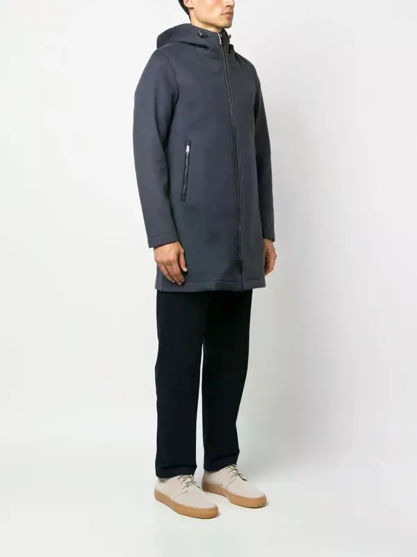 Herno Zip-up Hooded Coat