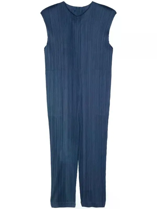 Issey Miyake Monthly Colors January Plissé Jumpsuit - Blue