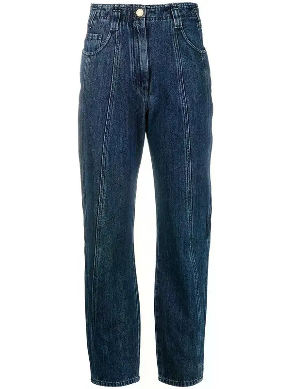 Alberta Ferretti High-rise Straight Jeans