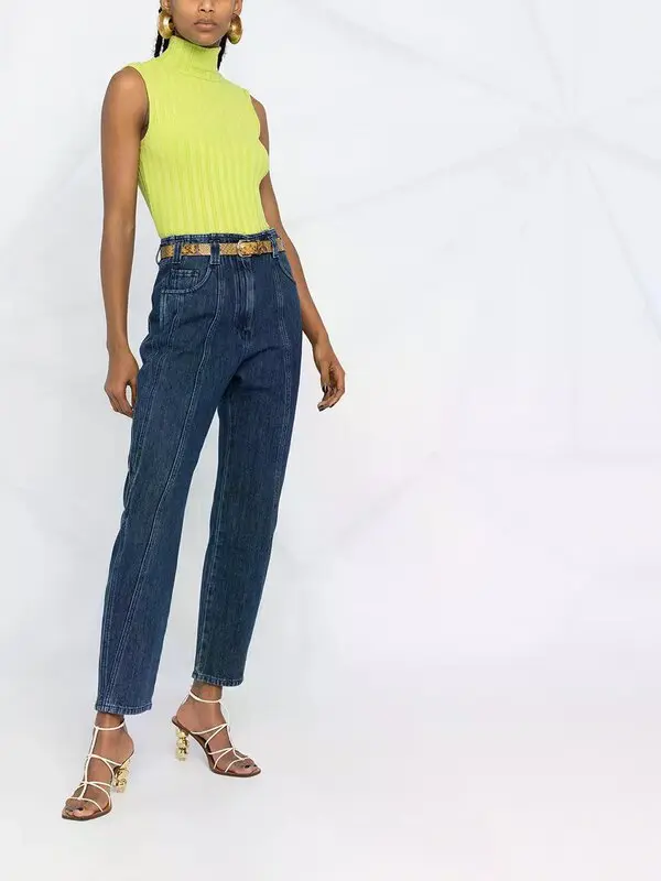 Alberta Ferretti High-rise Straight Jeans