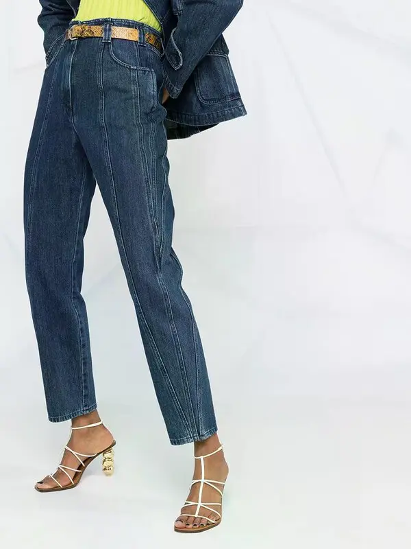 Alberta Ferretti High-rise Straight Jeans