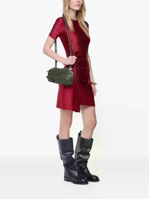 Rabanne Ruched Short-sleeve Dress