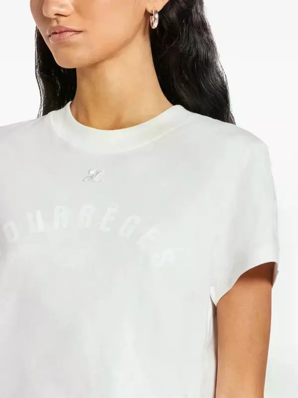 COURREGES Ac Straight Cotton T-shirt