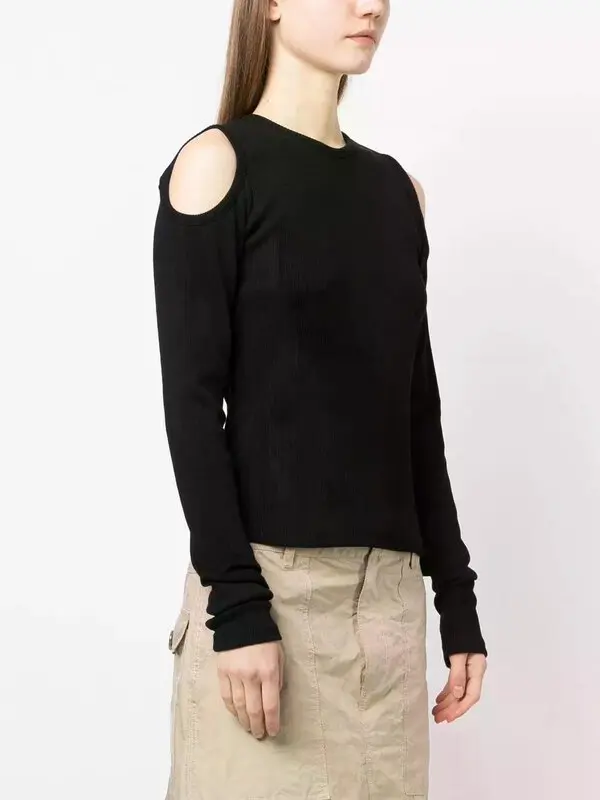IOANA CIOLACU Cut-out Cold-shoulder Top