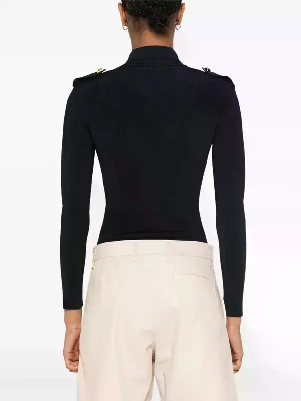TOM FORD Ribbed-knit Bodysuit - Blue