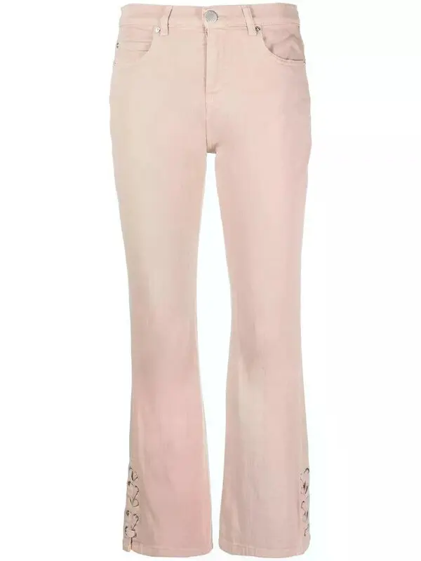 Pinko Lacing-detail Bootcut Jeans