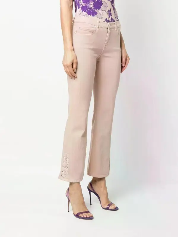 Pinko Lacing-detail Bootcut Jeans