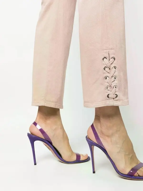 Pinko Lacing-detail Bootcut Jeans